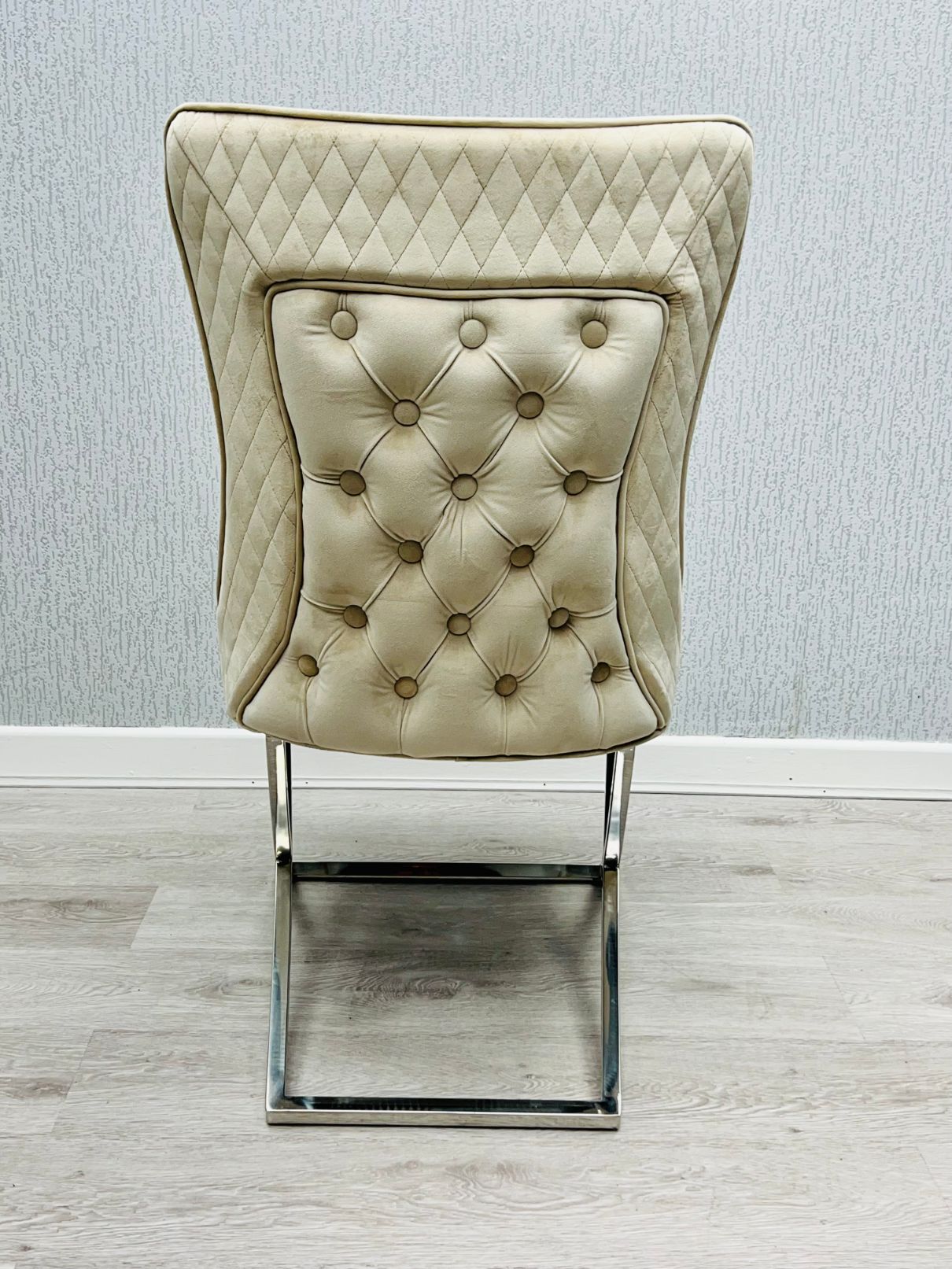Rome Mink Velvet Dining Chair - Trendy Carpets