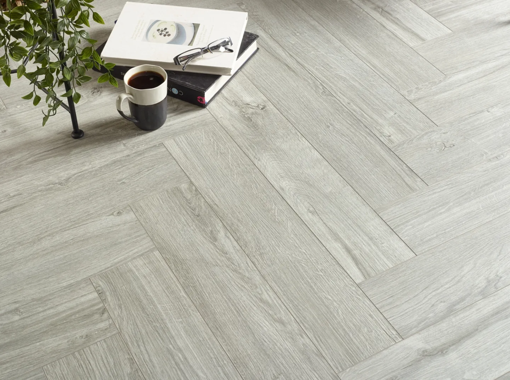 087 RIGID CORE HERRINGBONE SPC LVT - Trendy Carpets
